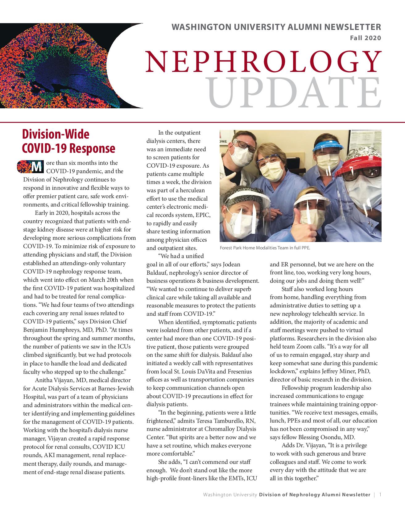 Newsletter - Division of Nephrology