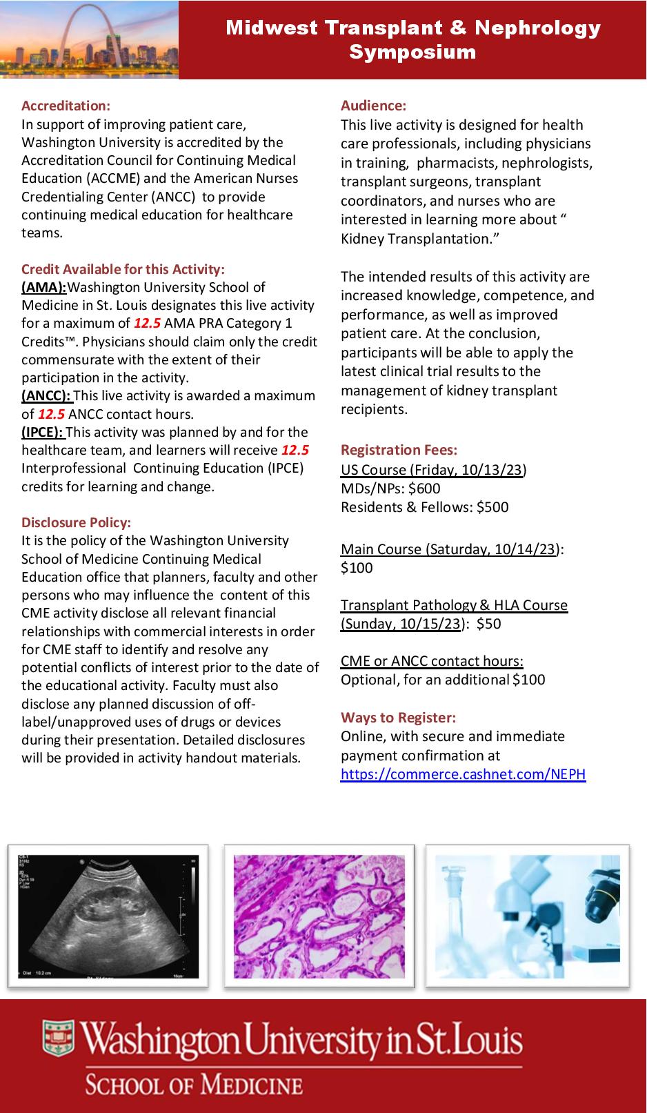 Save the Date: Midwest Transplant and Nephrology Symposium October 13 ...
